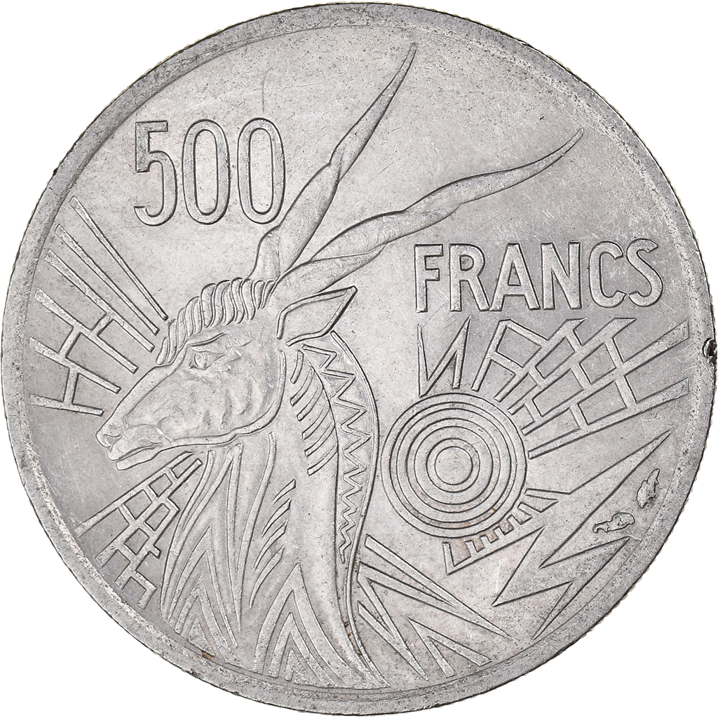 Coin, Central African States, 500 Francs, 1977 | African Coins