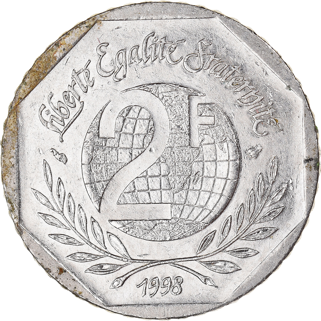 Coin, France, 2 Francs, 1998 | European Coins
