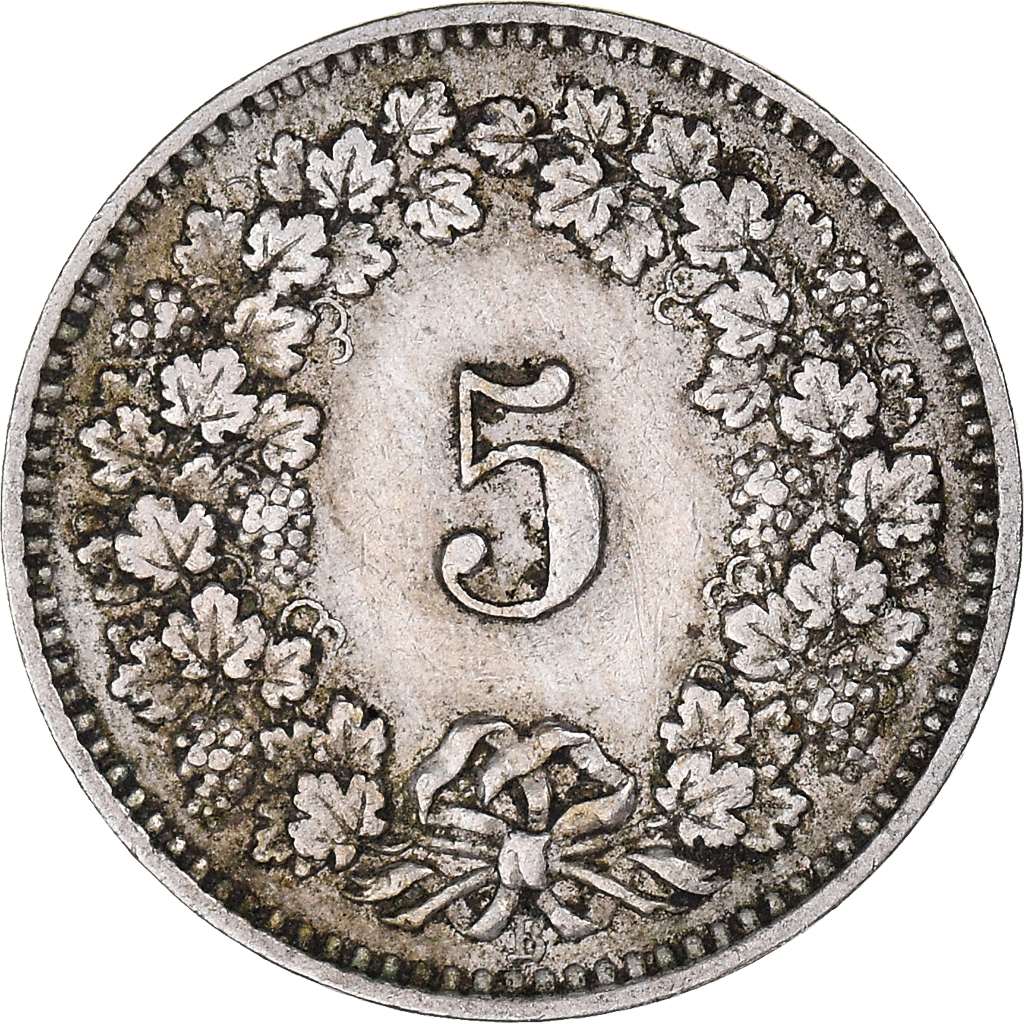 [#1411859] moneda, suiza, 5 rappen, 1913 - Compra venta en todocoleccion