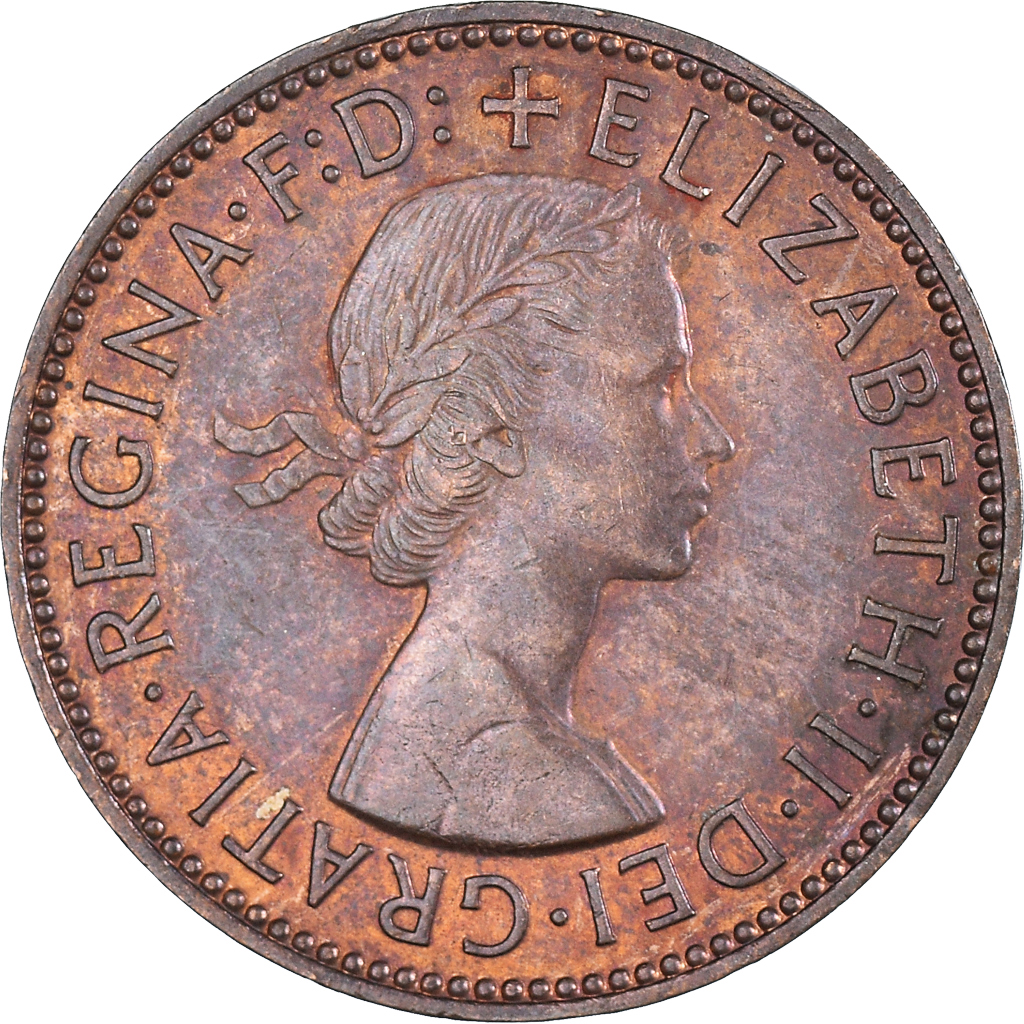Coin, Great Britain, 1/2 Penny, 1954 | European Coins