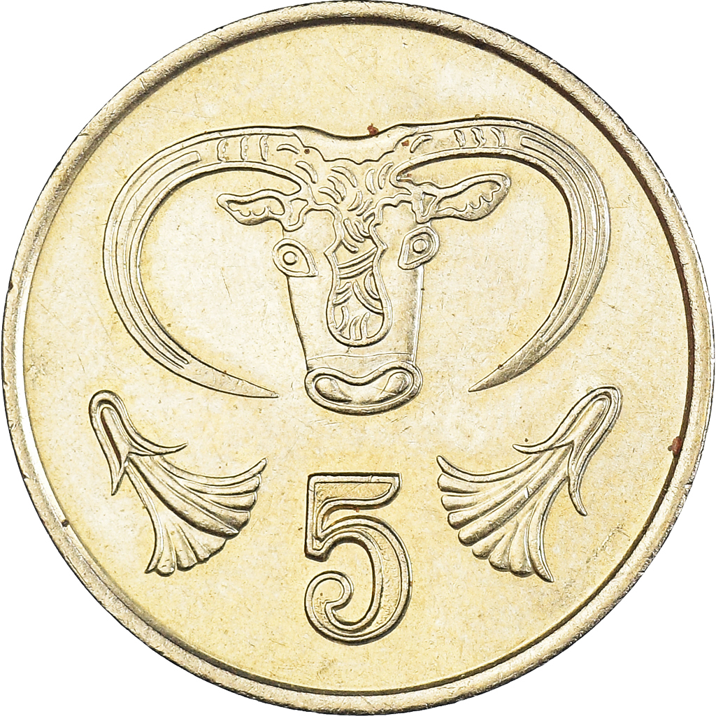Coin, Cyprus, 5 Cents, 1988 | European Coins