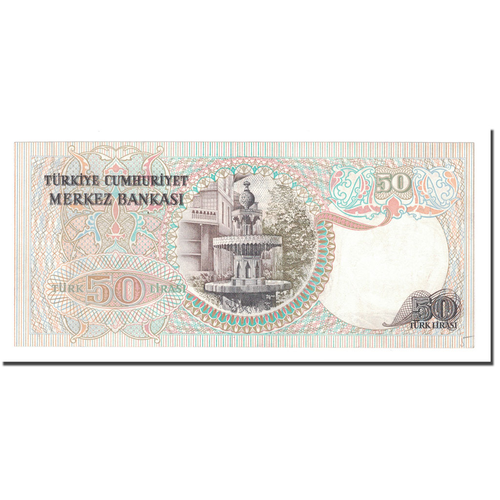 Banknote, Turkey, 50 Lira, 1970, 1970-01-14, KM:188, UNC(63) | World ...