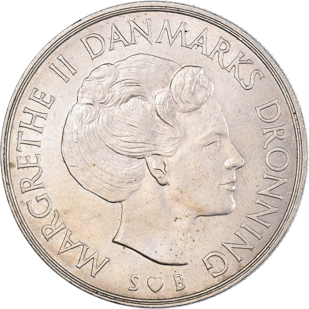 Coin, Denmark, 5 Kroner, 1973 | European Coins