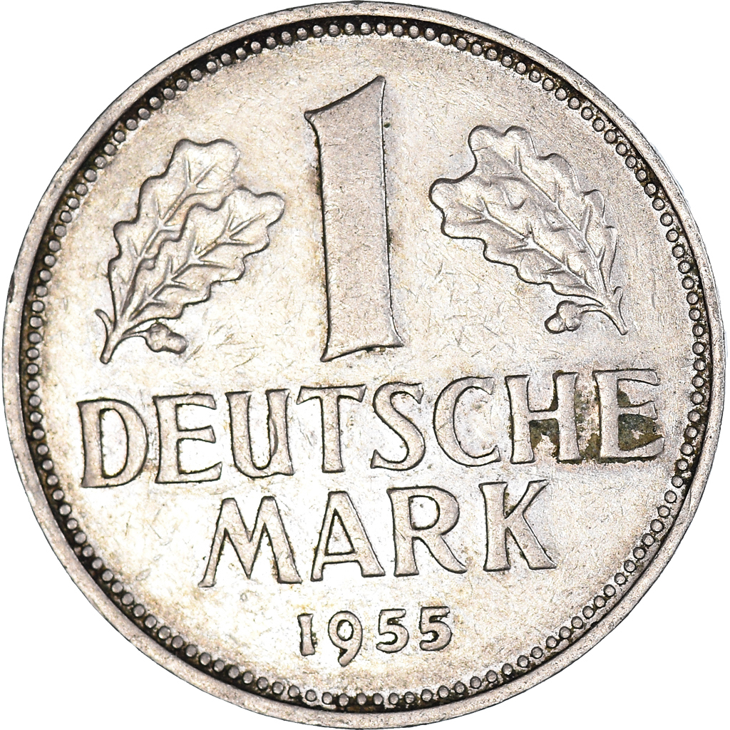 Coin, GERMANY - FEDERAL REPUBLIC, Mark, 1955 | European Coins