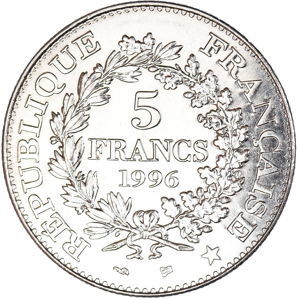 Coin, France, 5 Francs, 1996 | European Coins