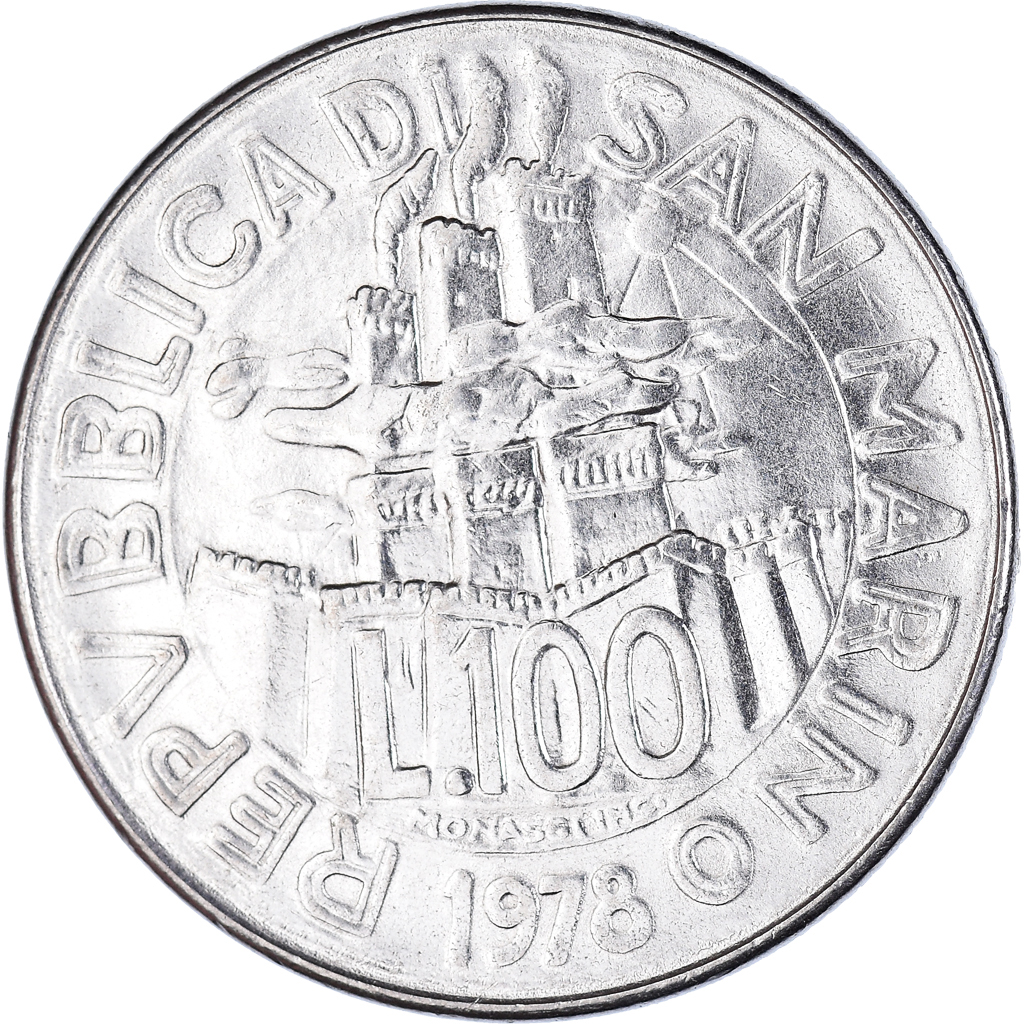 Coin, San Marino, 100 Lire, 1978 | European Coins