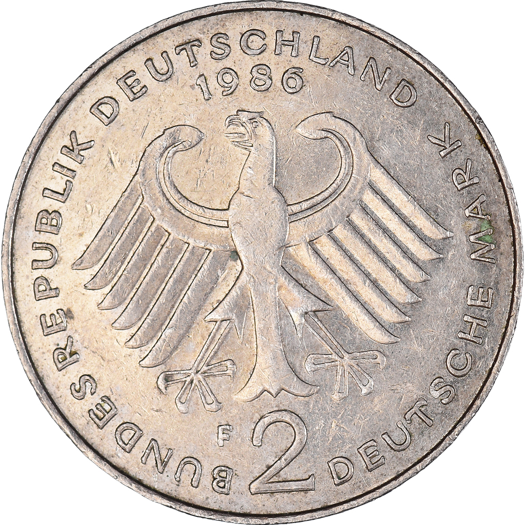Coin, Germany, 2 Mark, 1986 | European Coins