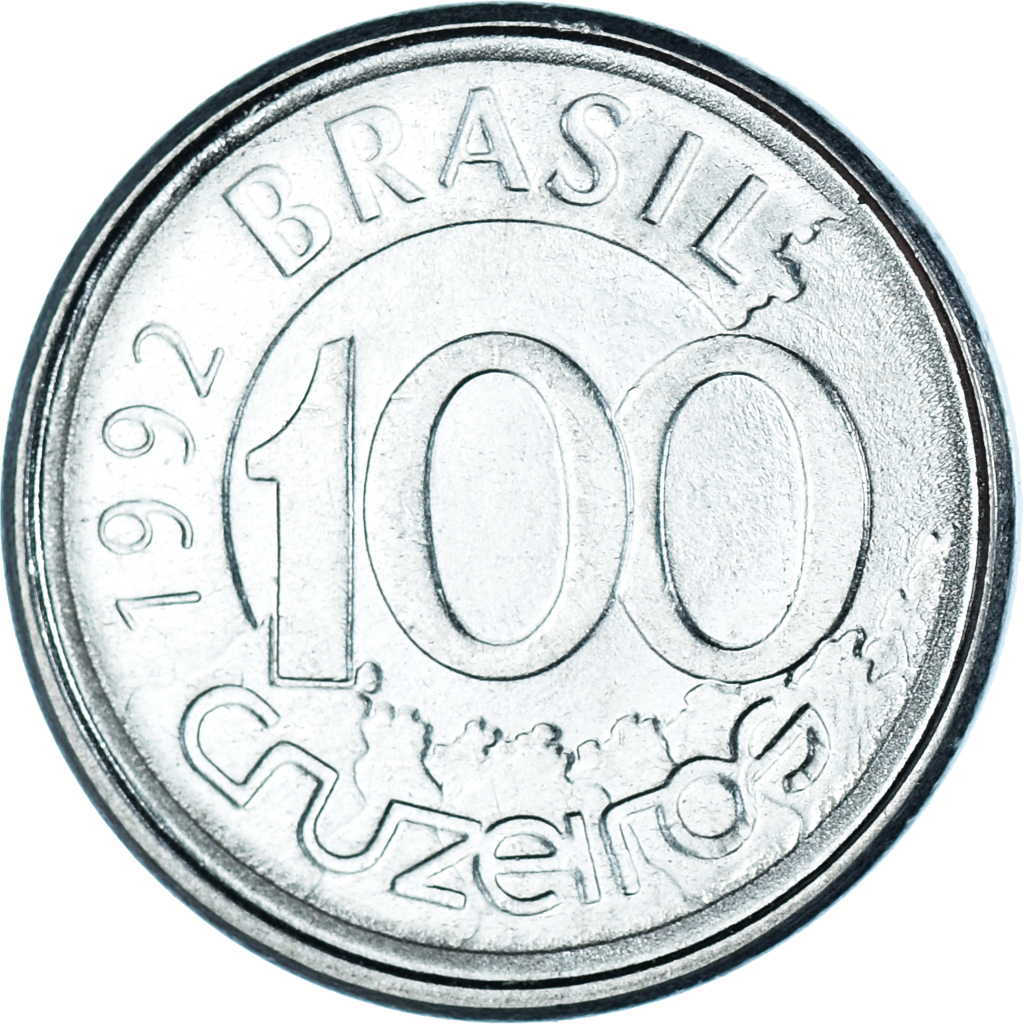 Coin, Brazil, 100 Cruzeiros, 1992 | South American Coins
