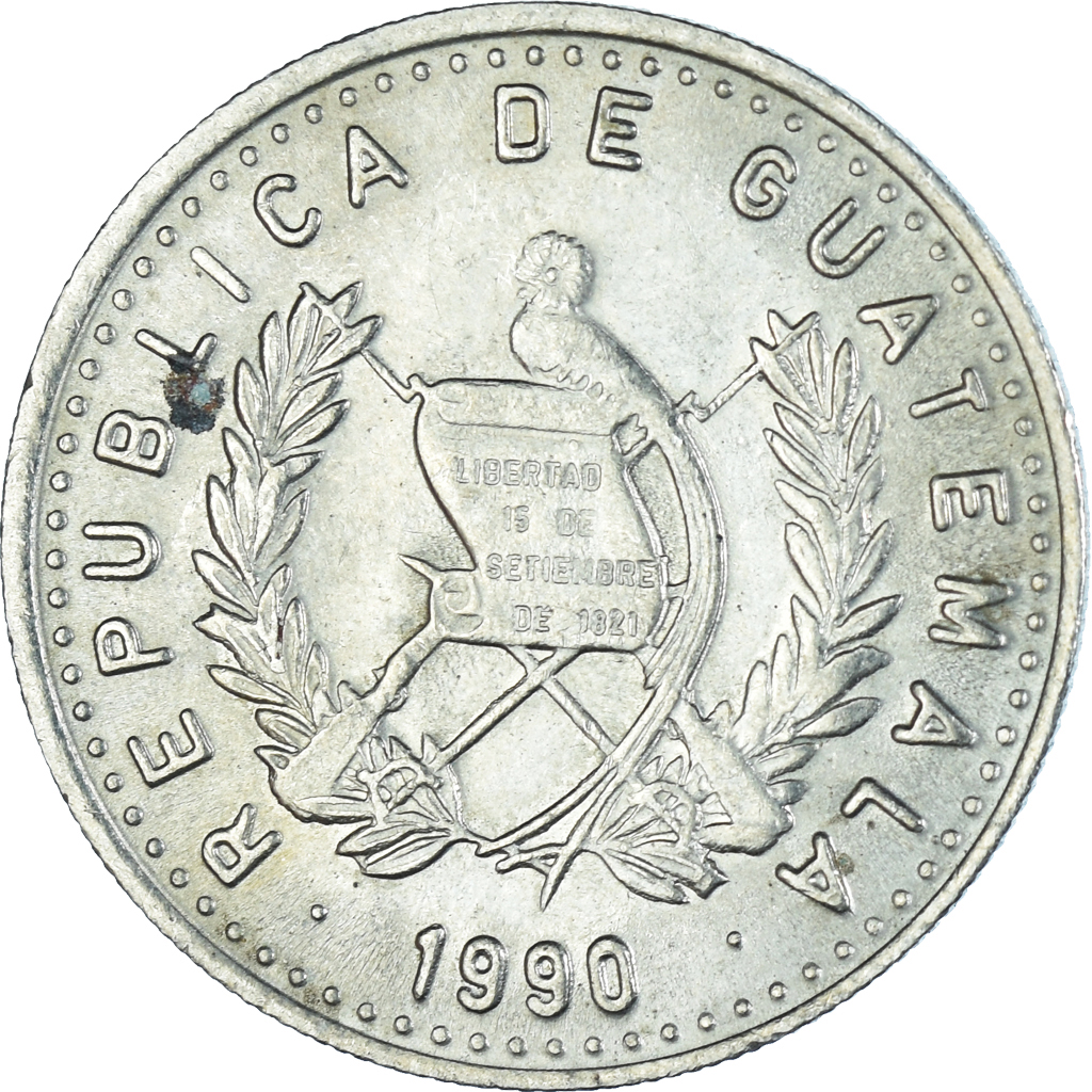 Coin, Guatemala, 10 Centavos, 1990 | North & Central American and ...