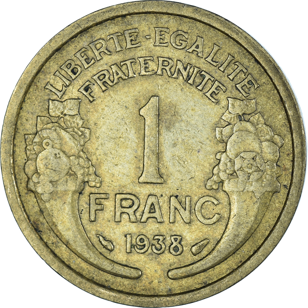 Coin, France, Franc, 1938 | European Coins