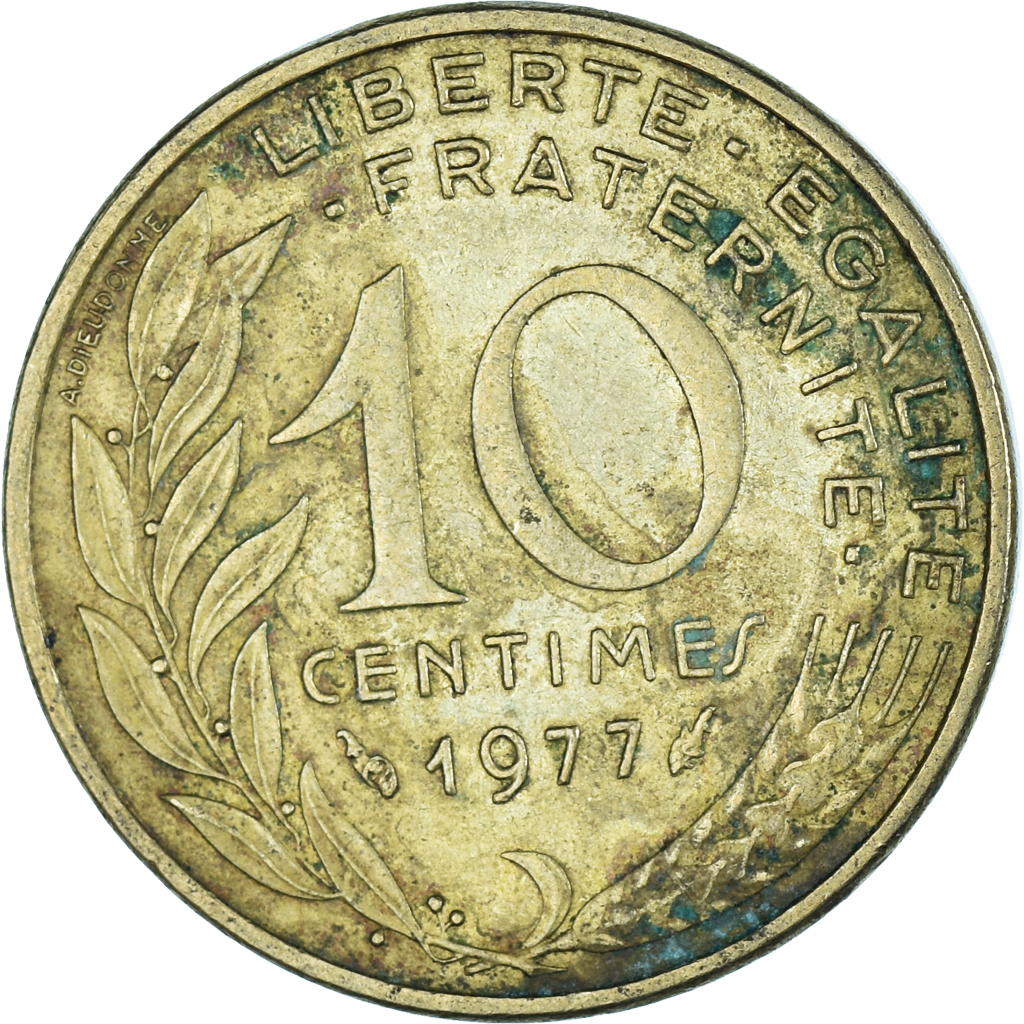 Coin, France, 10 Centimes, 1977 | European Coins