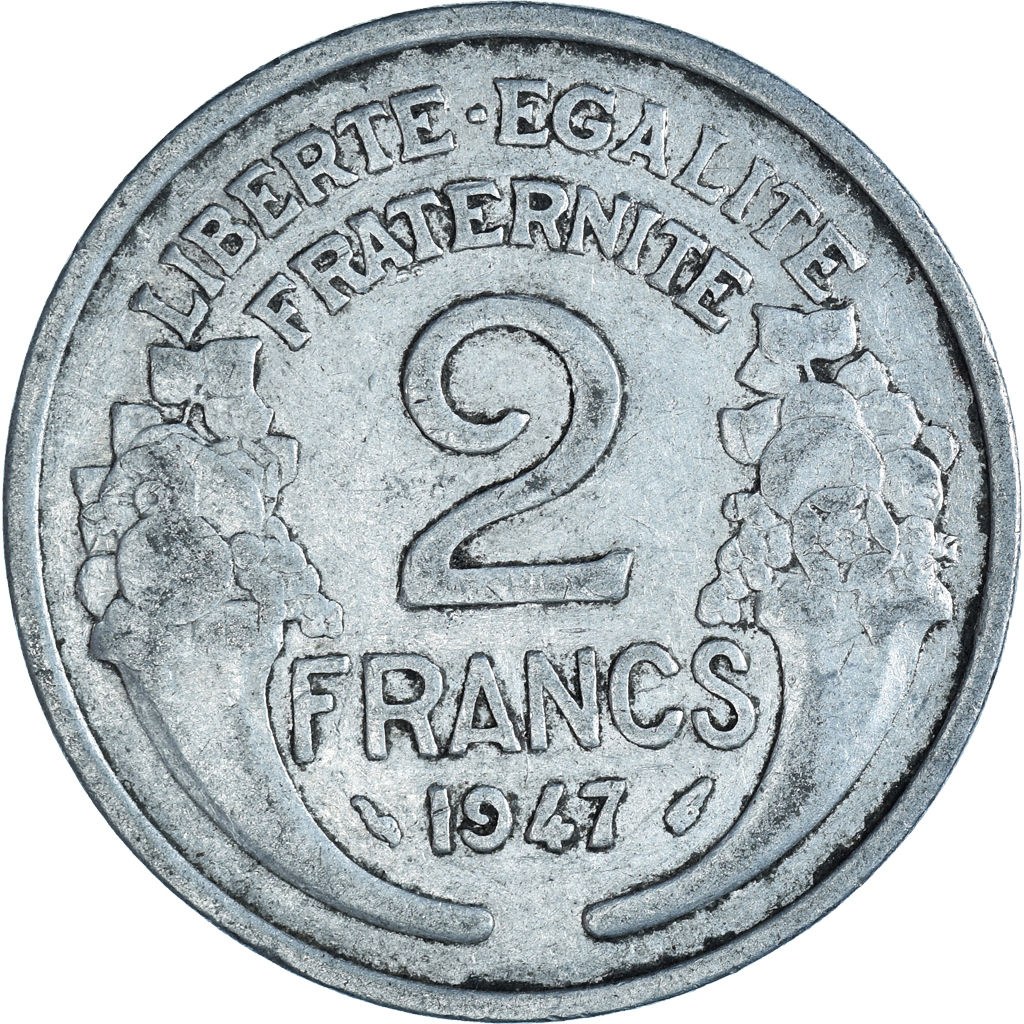 Coin, France, 2 Francs, 1947 | European Coins