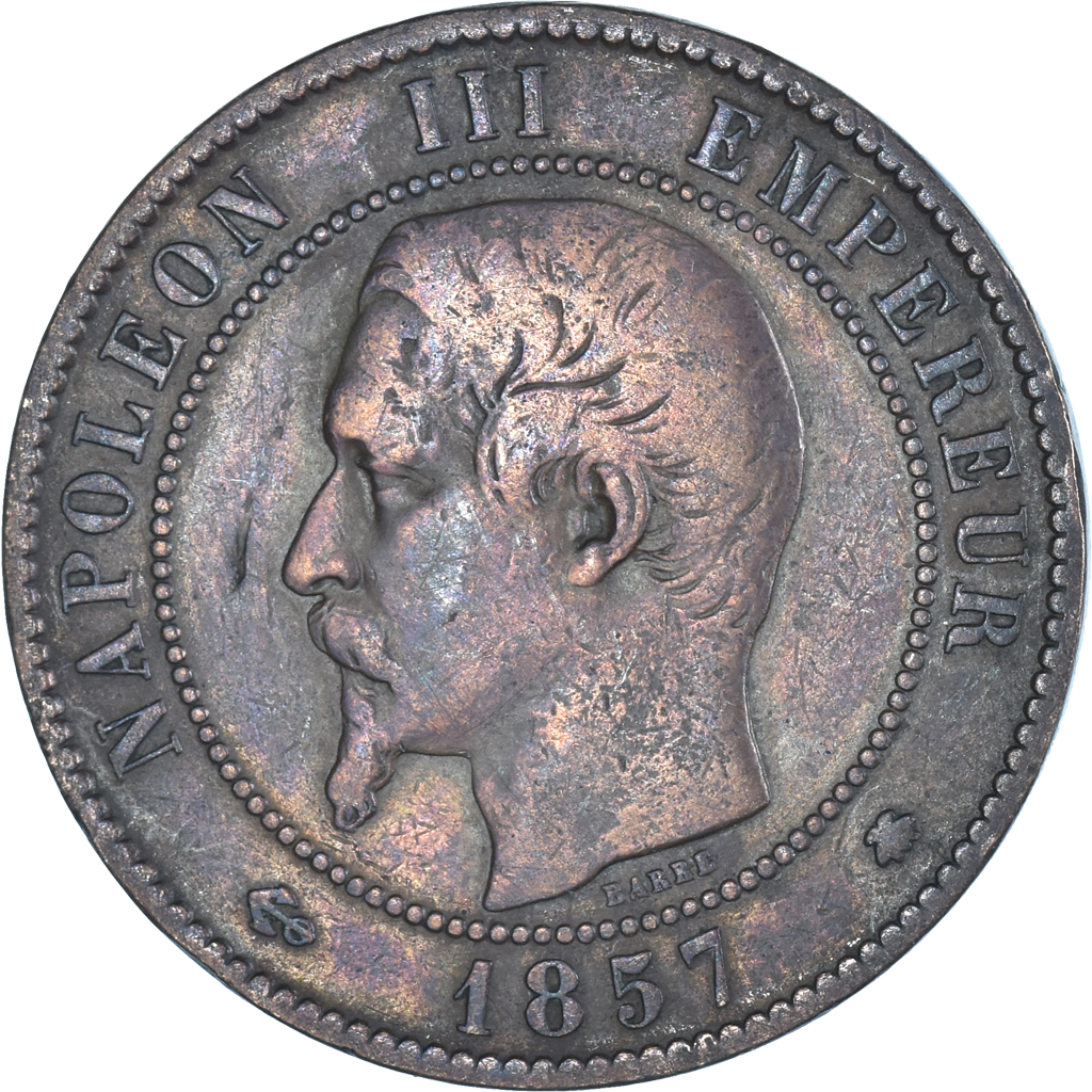 Coin, France, 10 Centimes, 1857 | European Coins