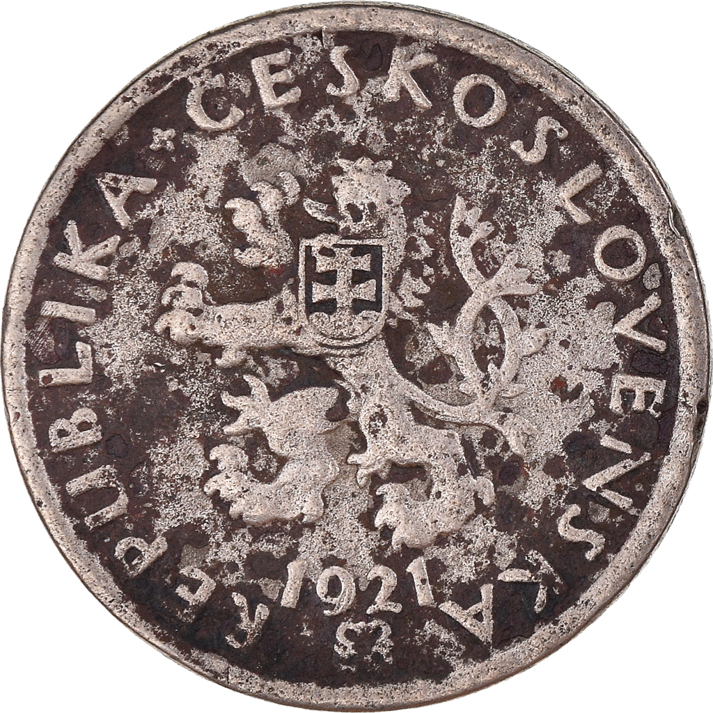 Coin, Czechoslovakia, 20 Haleru, 1921 | European Coins