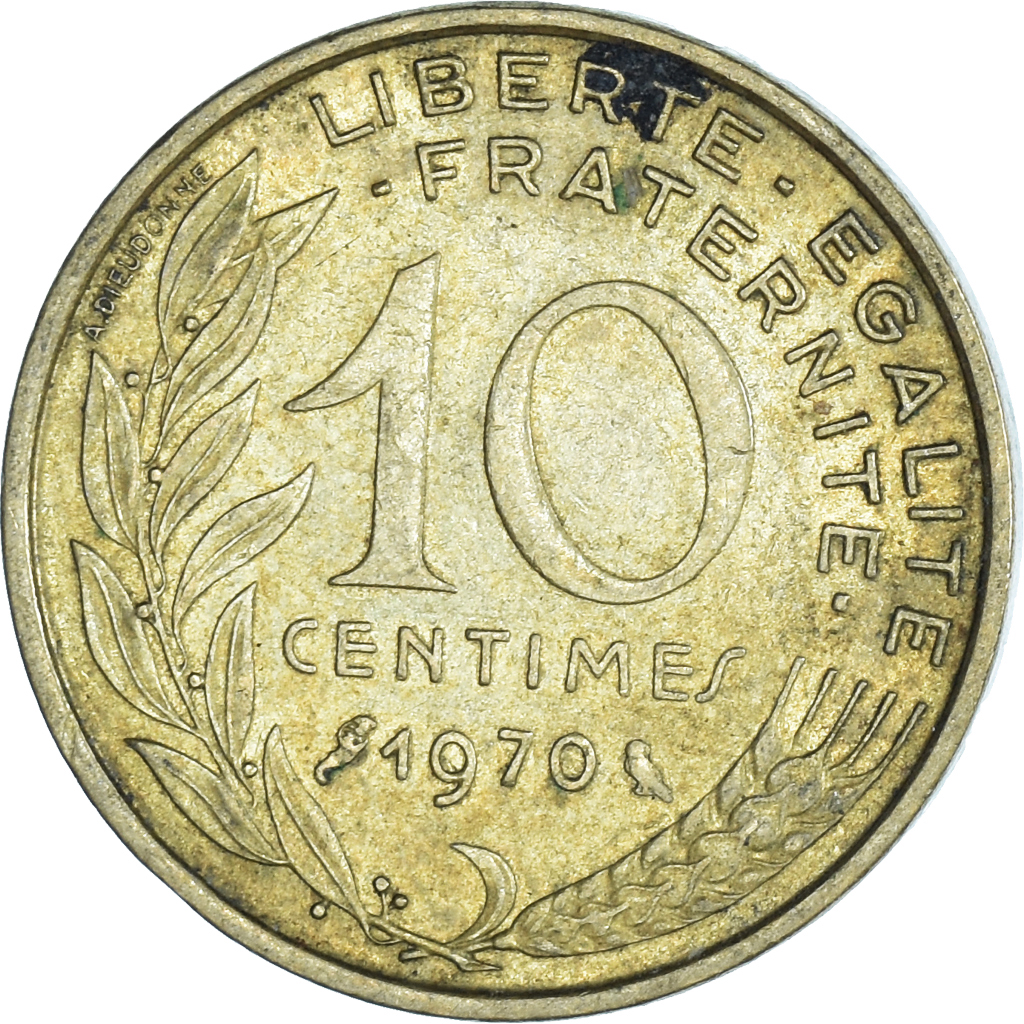 Coin, France, 10 Centimes, 1970 | European Coins