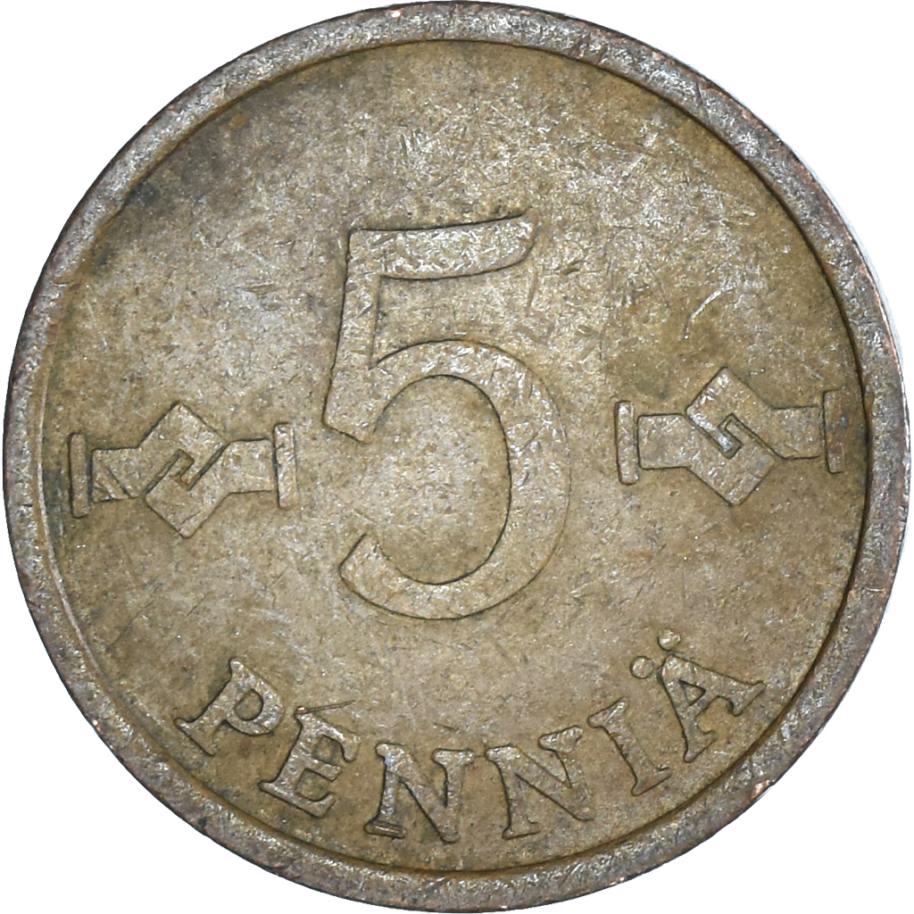 [#1433378] moneda, finlandia, 5 pennia, 1968 - Compra venta en ...