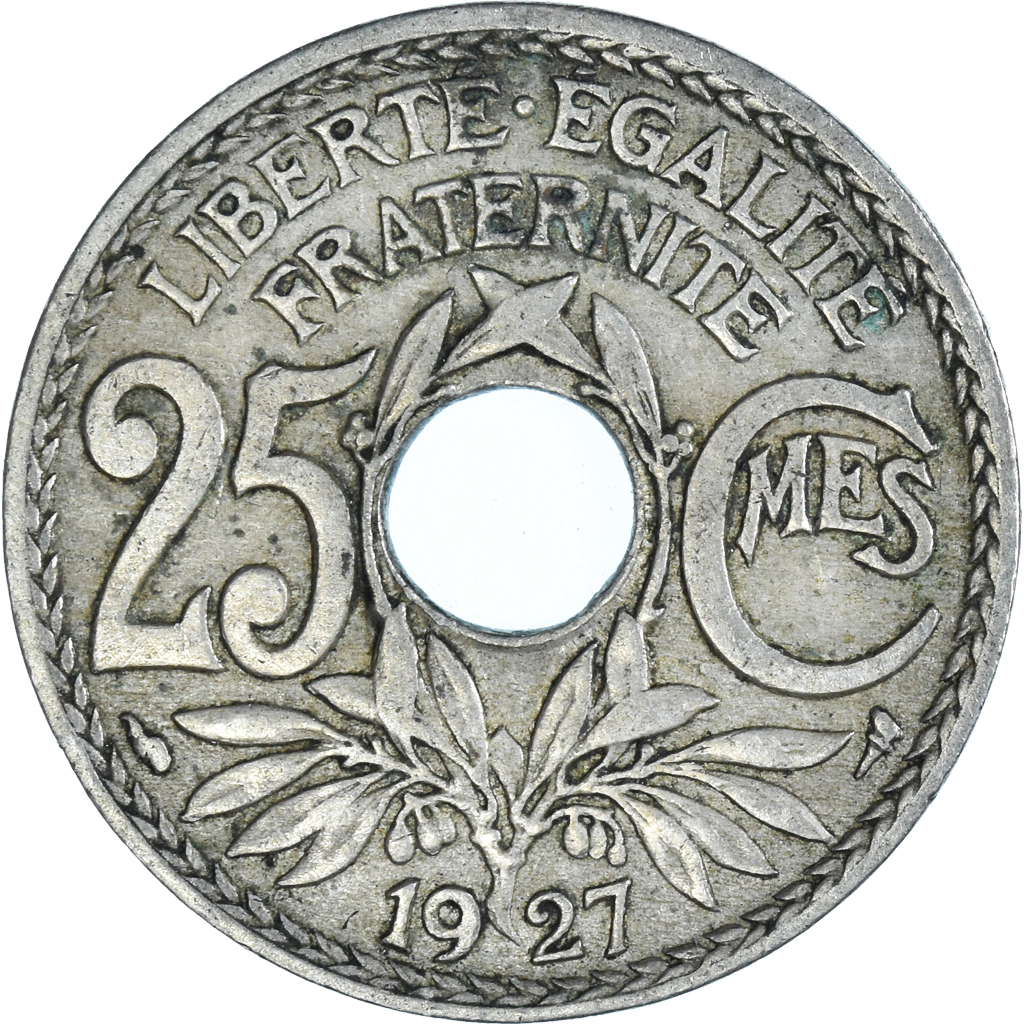 Coin, France, 25 Centimes, 1927 | European Coins