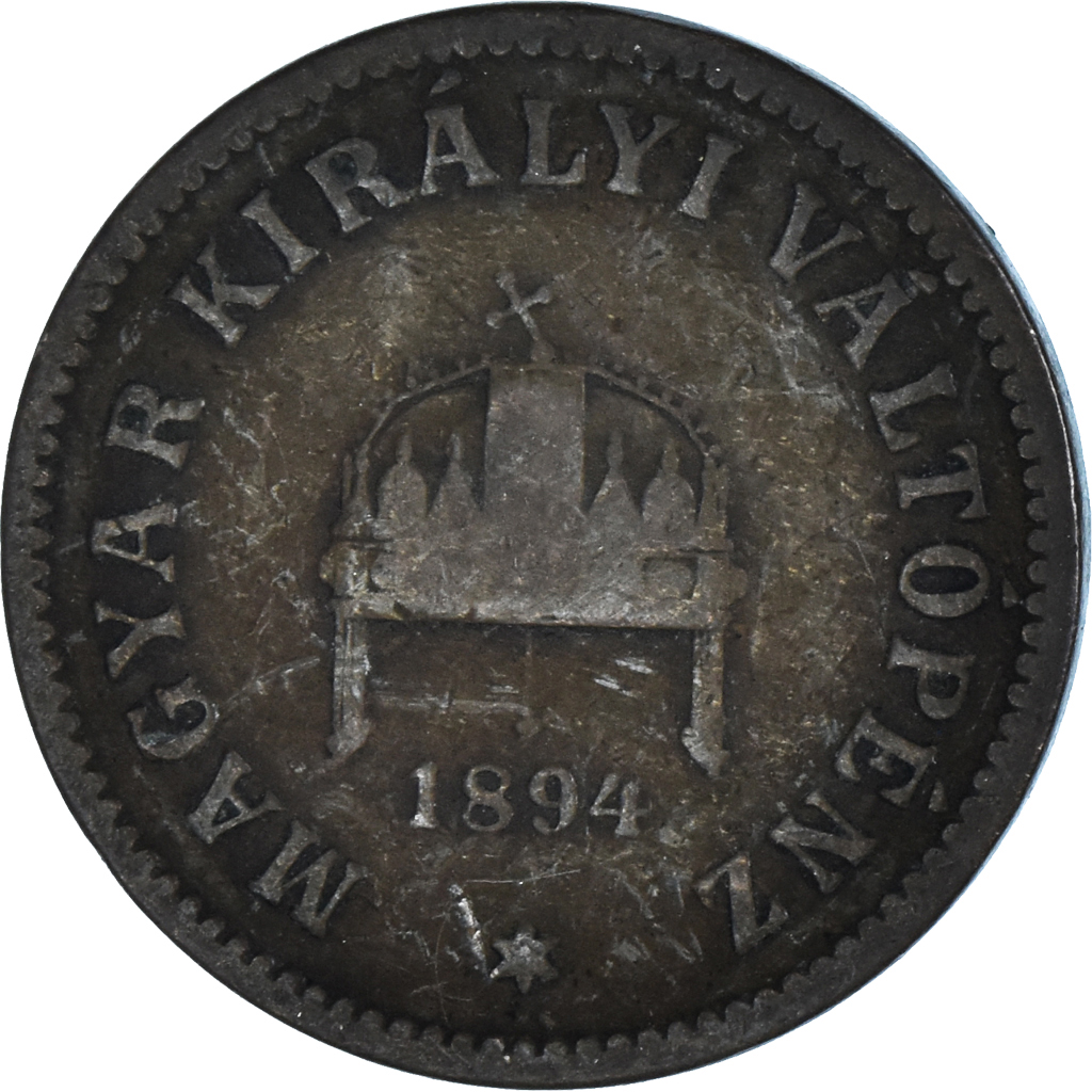 Coin, Hungary, 2 Filler, 1894 | European Coins