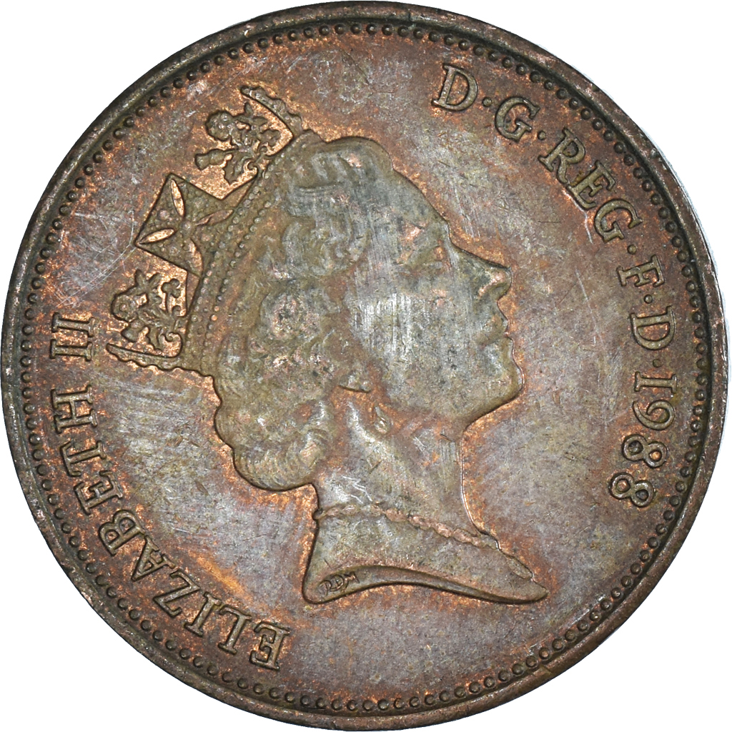Coin, Great Britain, 2 Pence, 1988 | European Coins