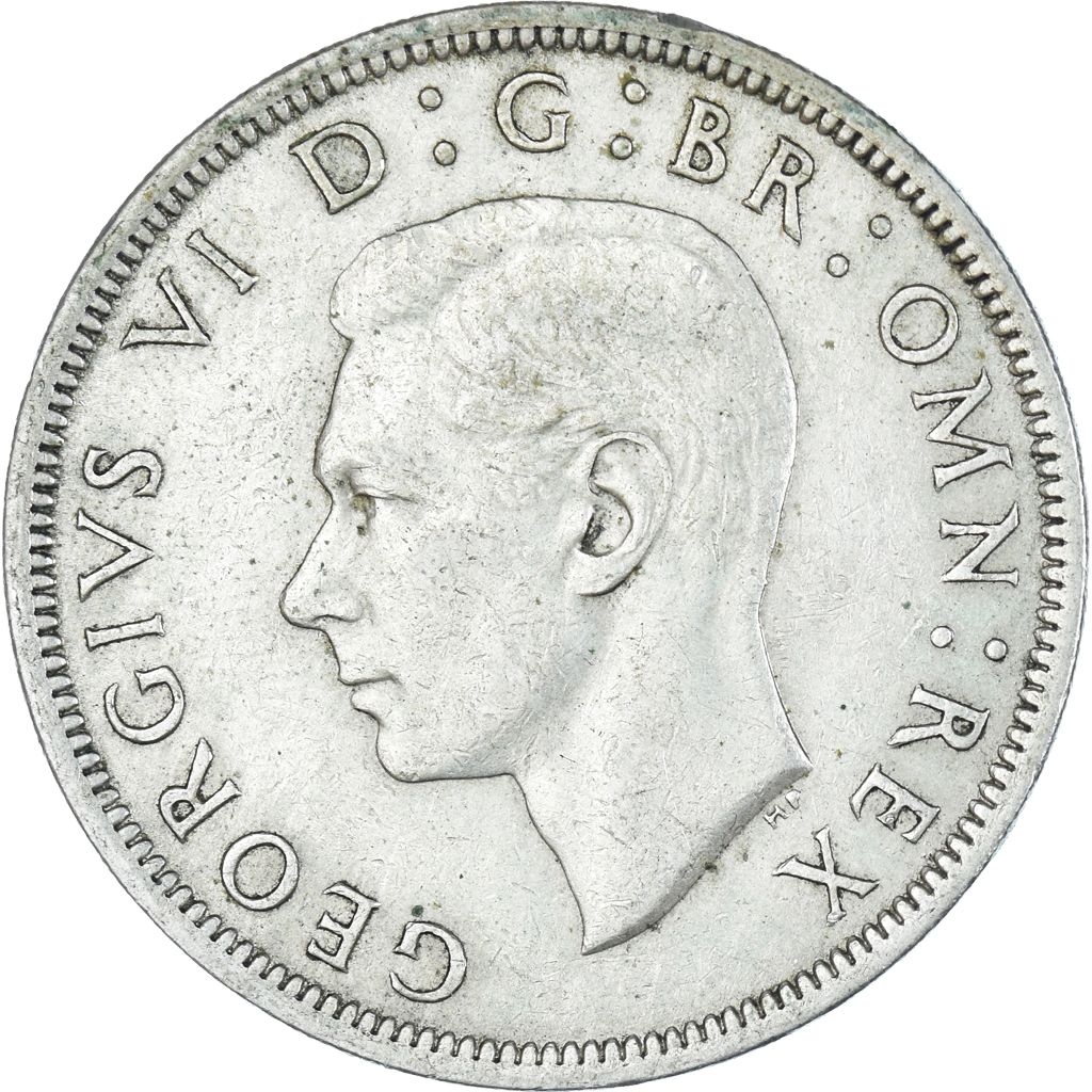 Coin, Great Britain, 1/2 Crown, 1951 | European Coins