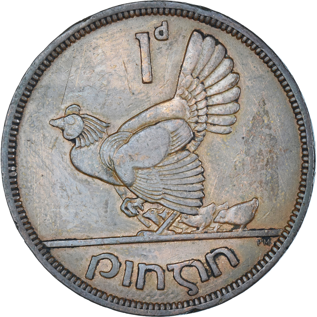Coin, IRELAND REPUBLIC, Penny, 1949 | European Coins
