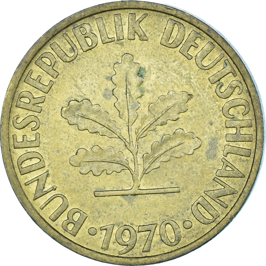 Coin, Germany, 10 Pfennig, 1970 | European Coins