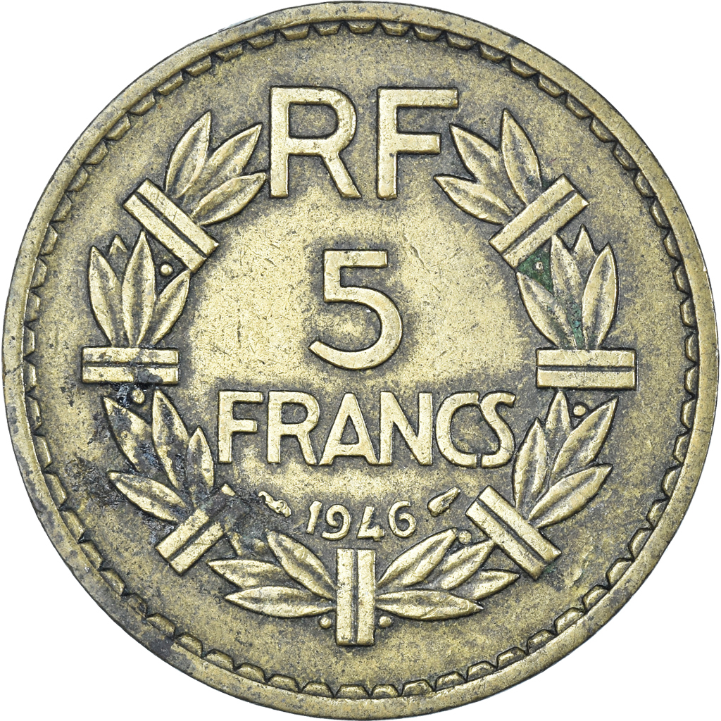 Coin, France, 5 Francs, 1946 | European Coins