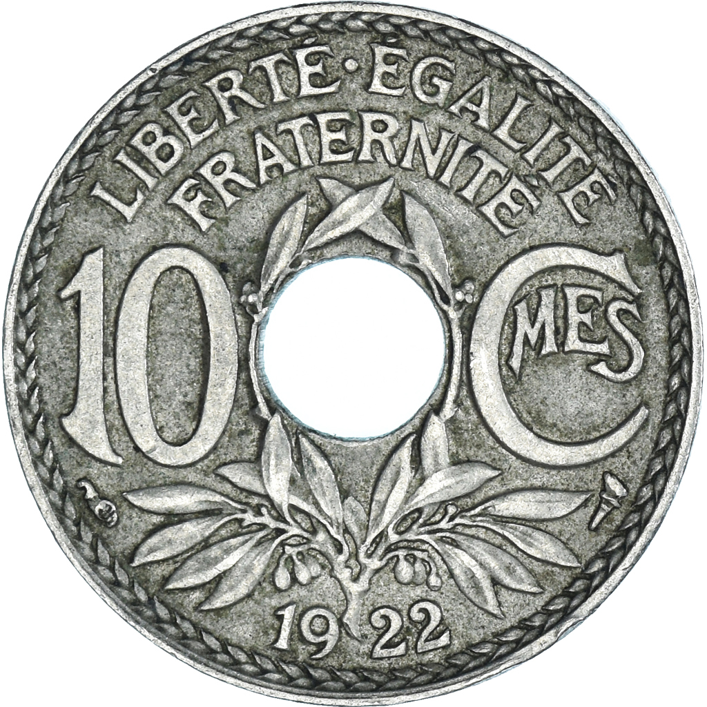 Coin, France, 10 Centimes, 1922 | European Coins