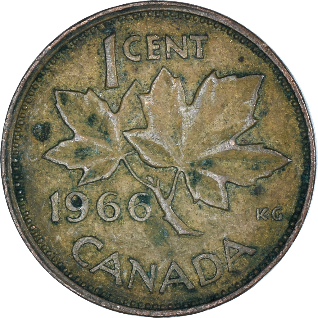 Coin, Canada, Cent, 1966 | North & Central American and Caribbean Coins