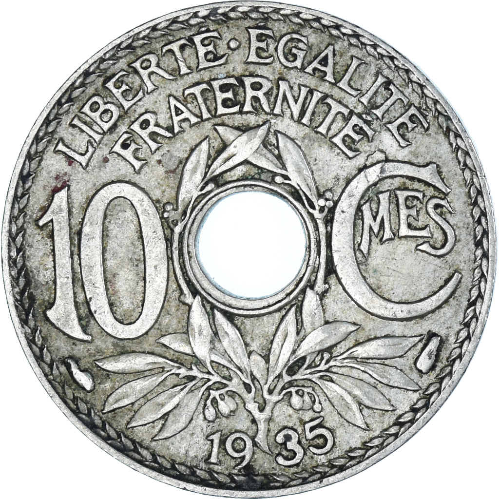 Coin, France, 10 Centimes, 1935 | European Coins