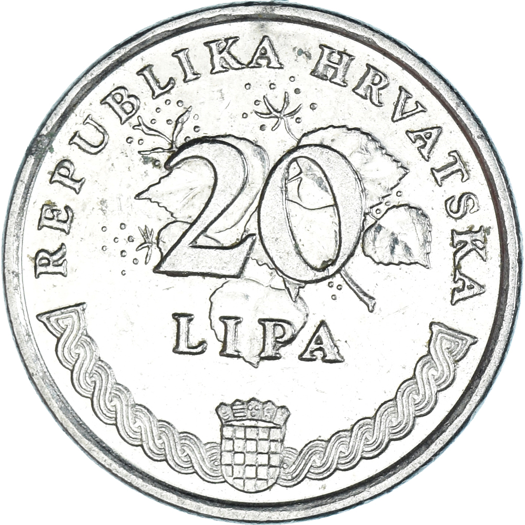 Coin, Croatia, 20 Lipa, 1997 | European Coins