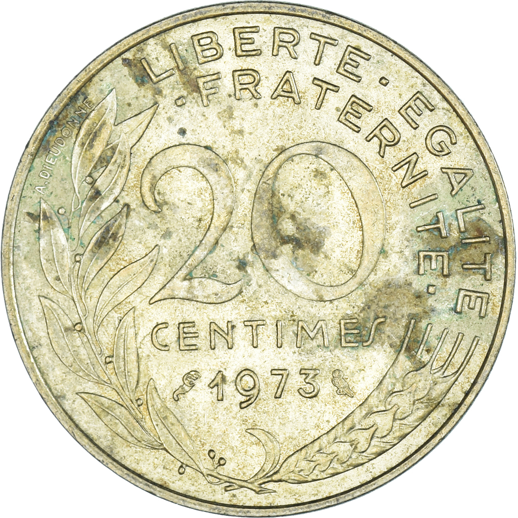 Coin, France, 20 Centimes, 1973 | European Coins