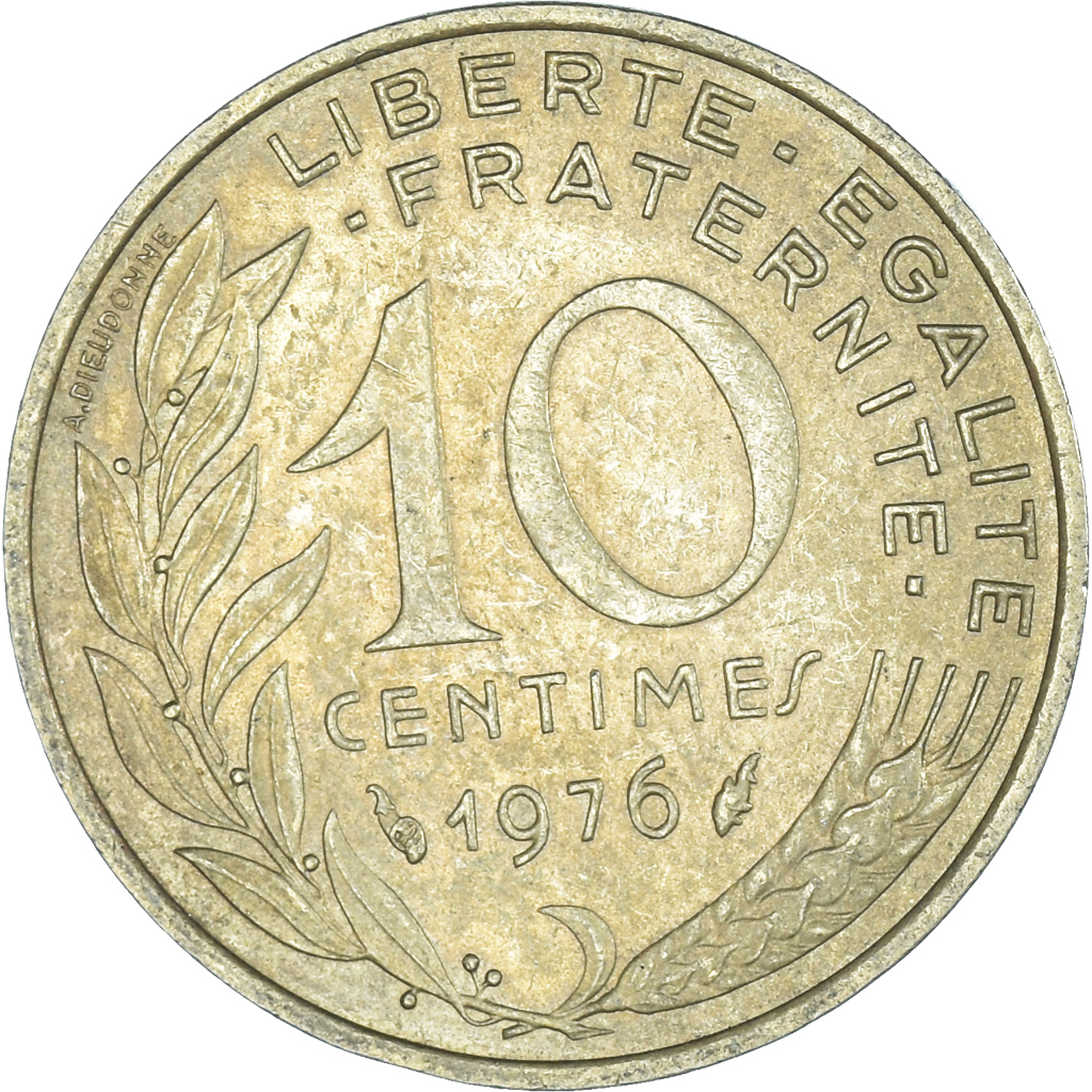 Coin, France, 10 Centimes, 1976 | European Coins