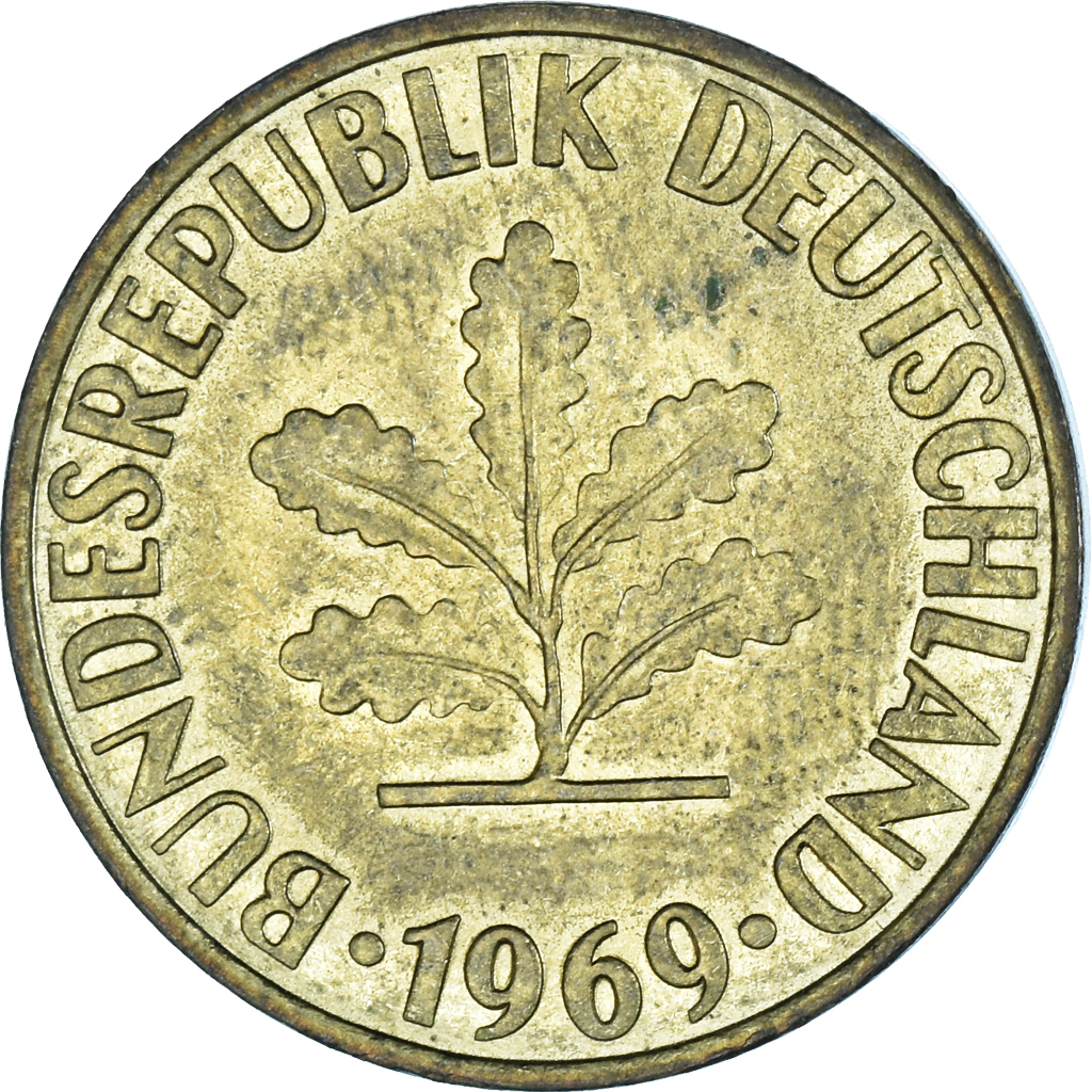 Coin, GERMANY - FEDERAL REPUBLIC, 10 Pfennig, 1969 | European Coins