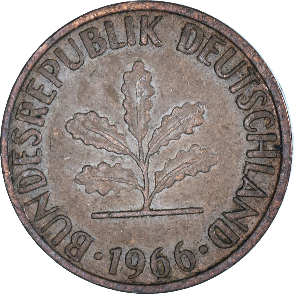 Coin, Germany, Pfennig, 1966 | European Coins