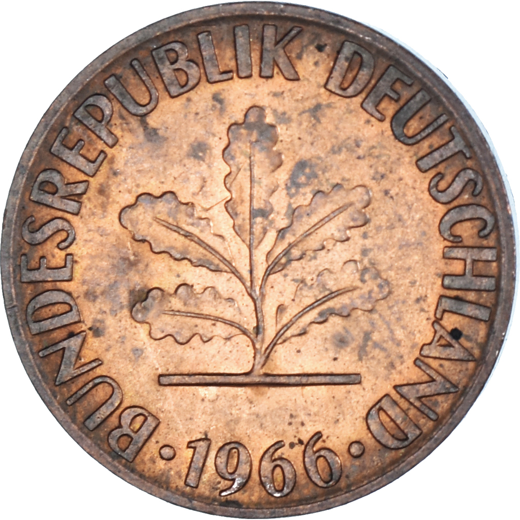 Coin, Germany, Pfennig, 1966 | European Coins