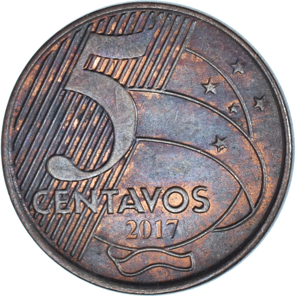 Coin, Brazil, 5 Centavos, 2017 | South American Coins