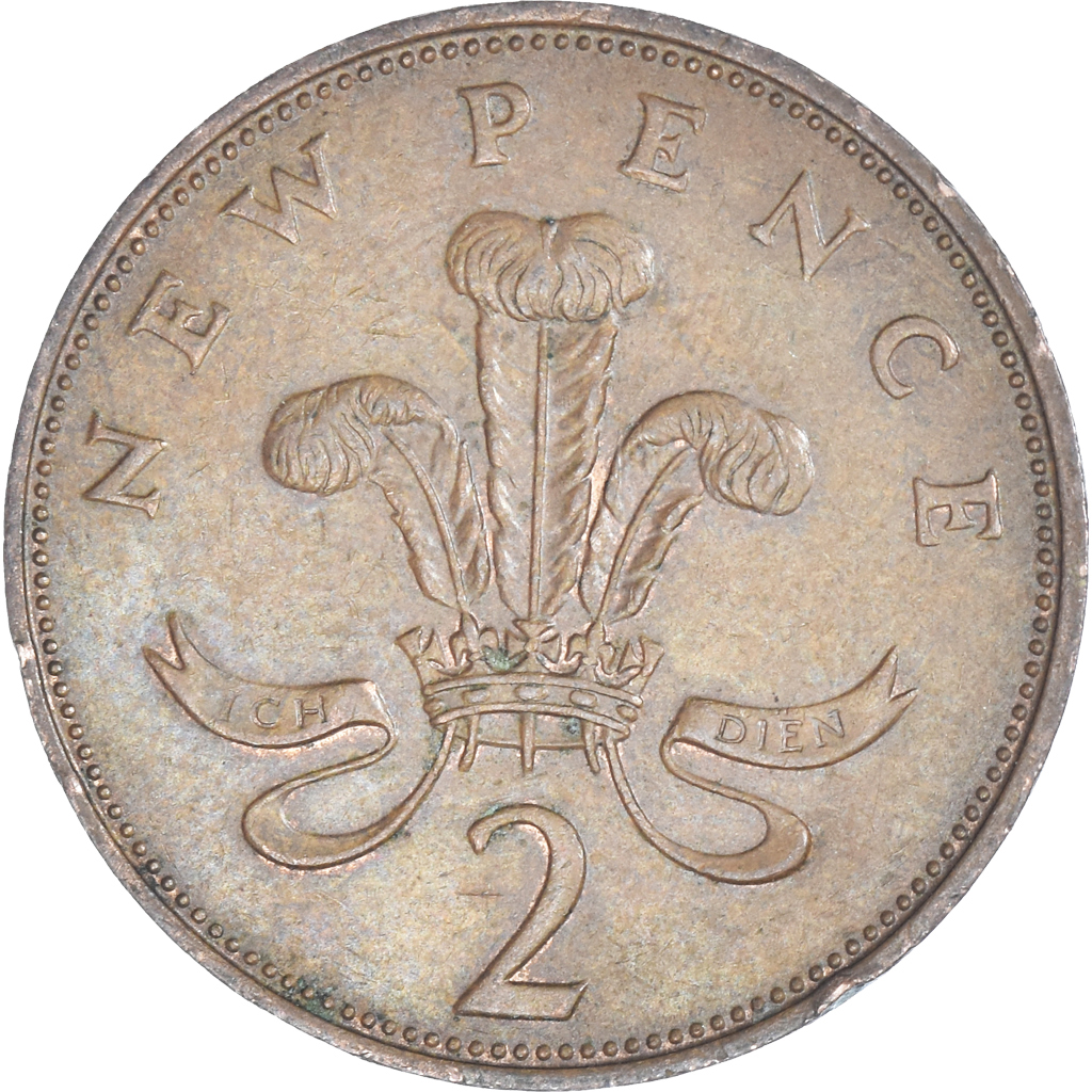 Coin, Great Britain, 2 New Pence, 1971 | European Coins