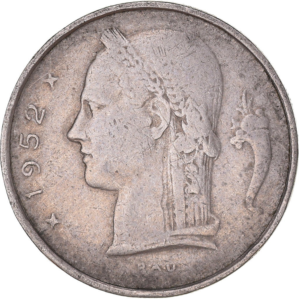Coin, Belgium, Franc, 1952 | European Coins
