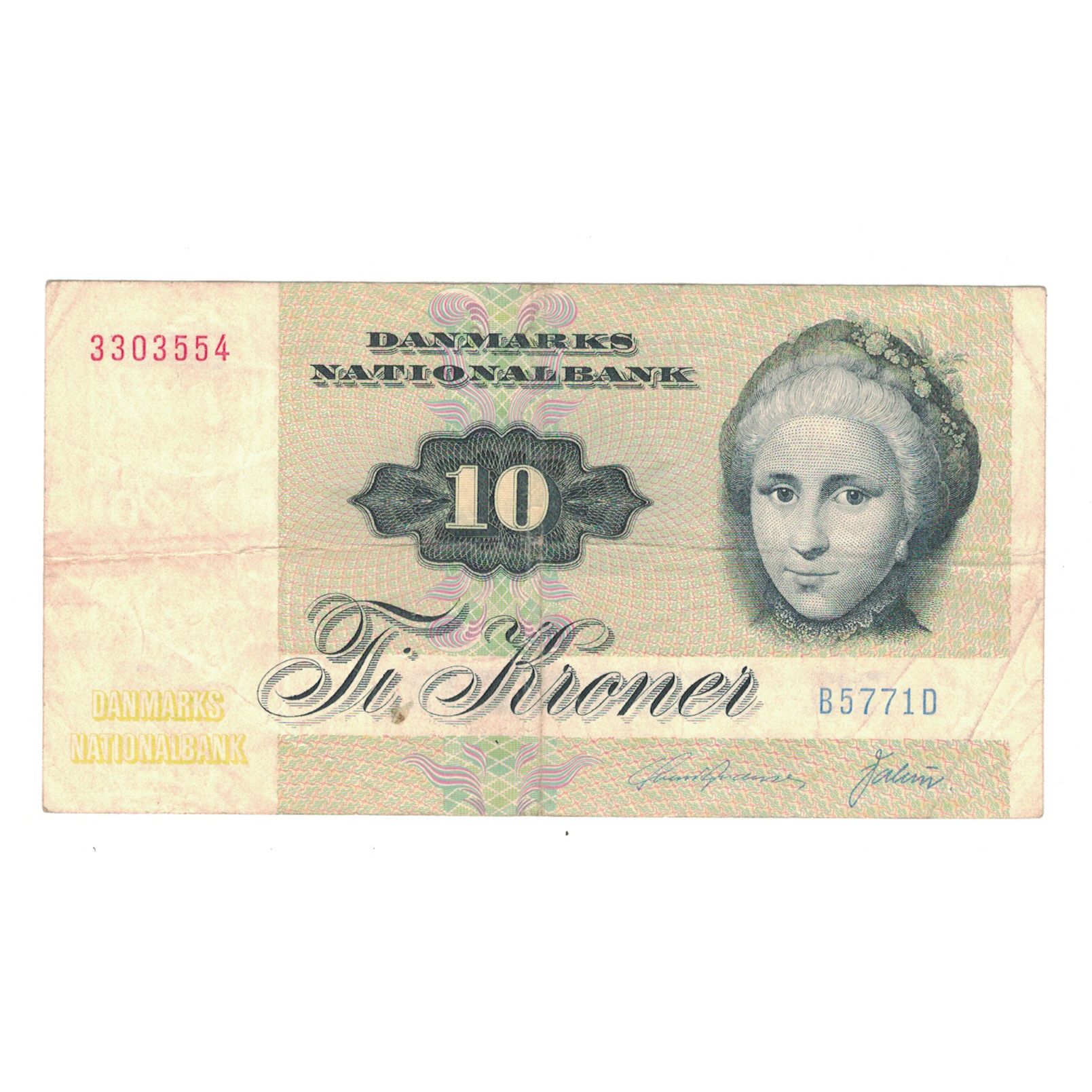 Banknote, Denmark, 10 Kroner, KM:48a, EF(40-45) | World Paper Money