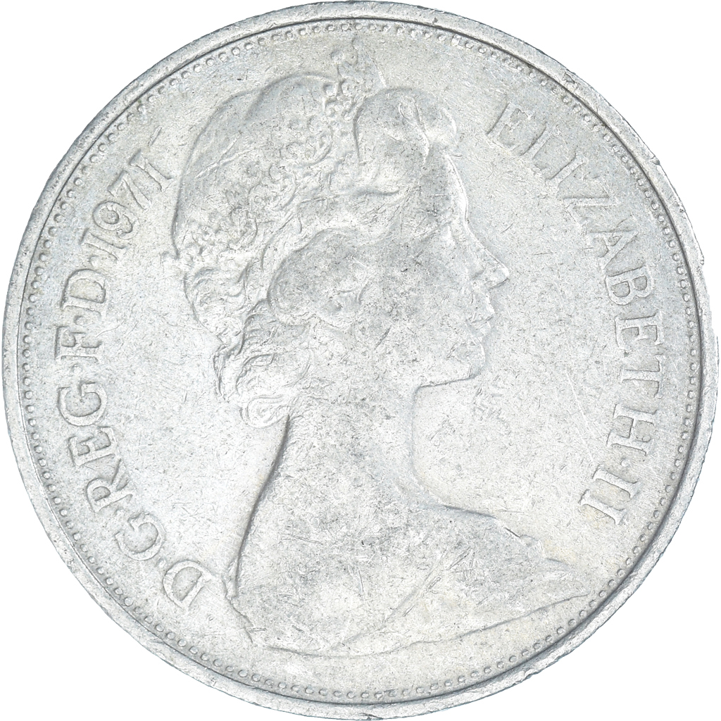Coin, Great Britain, 10 New Pence, 1971 | European Coins