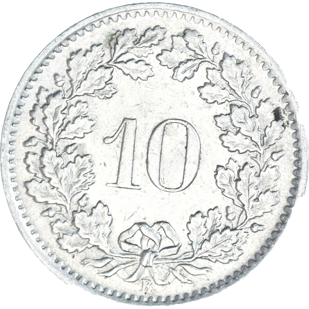 Coin, Switzerland, 10 Rappen, 1968 | European Coins
