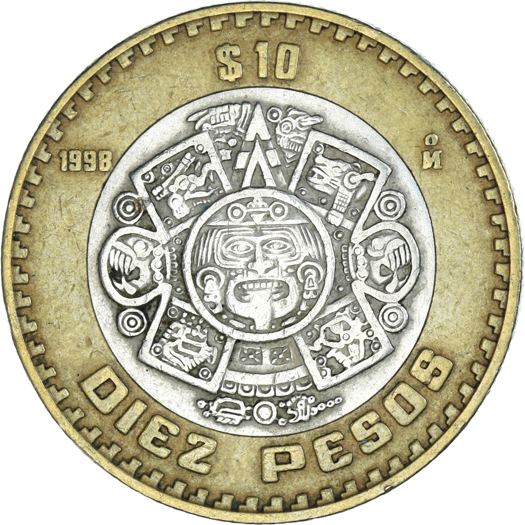 Coin, Mexico, 10 Pesos, 1998 | North & Central American and Caribbean Coins