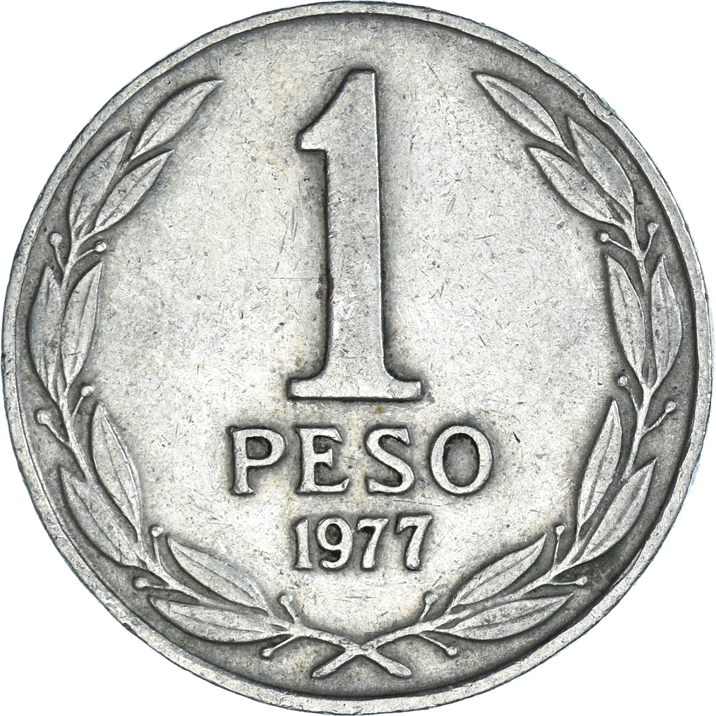 Coin, Chile, Peso, 1977 | South American Coins