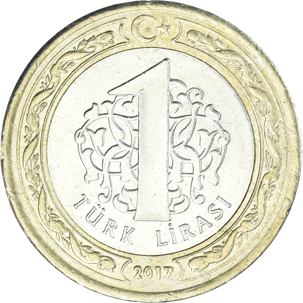 Coin, Turkey, Lira, 2017 | Asian and Middle Eastern Coins
