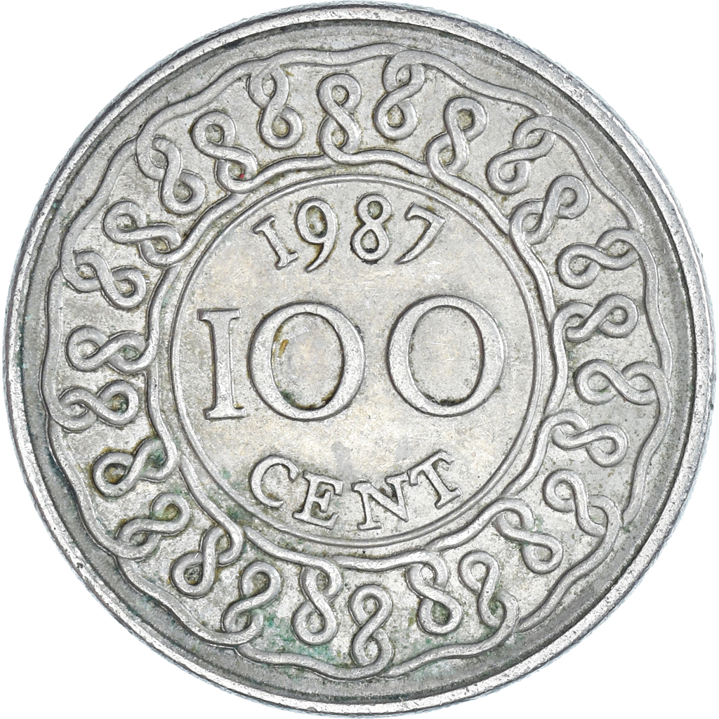 Coin, Surinam, 100 Cents, 1987 | South American Coins