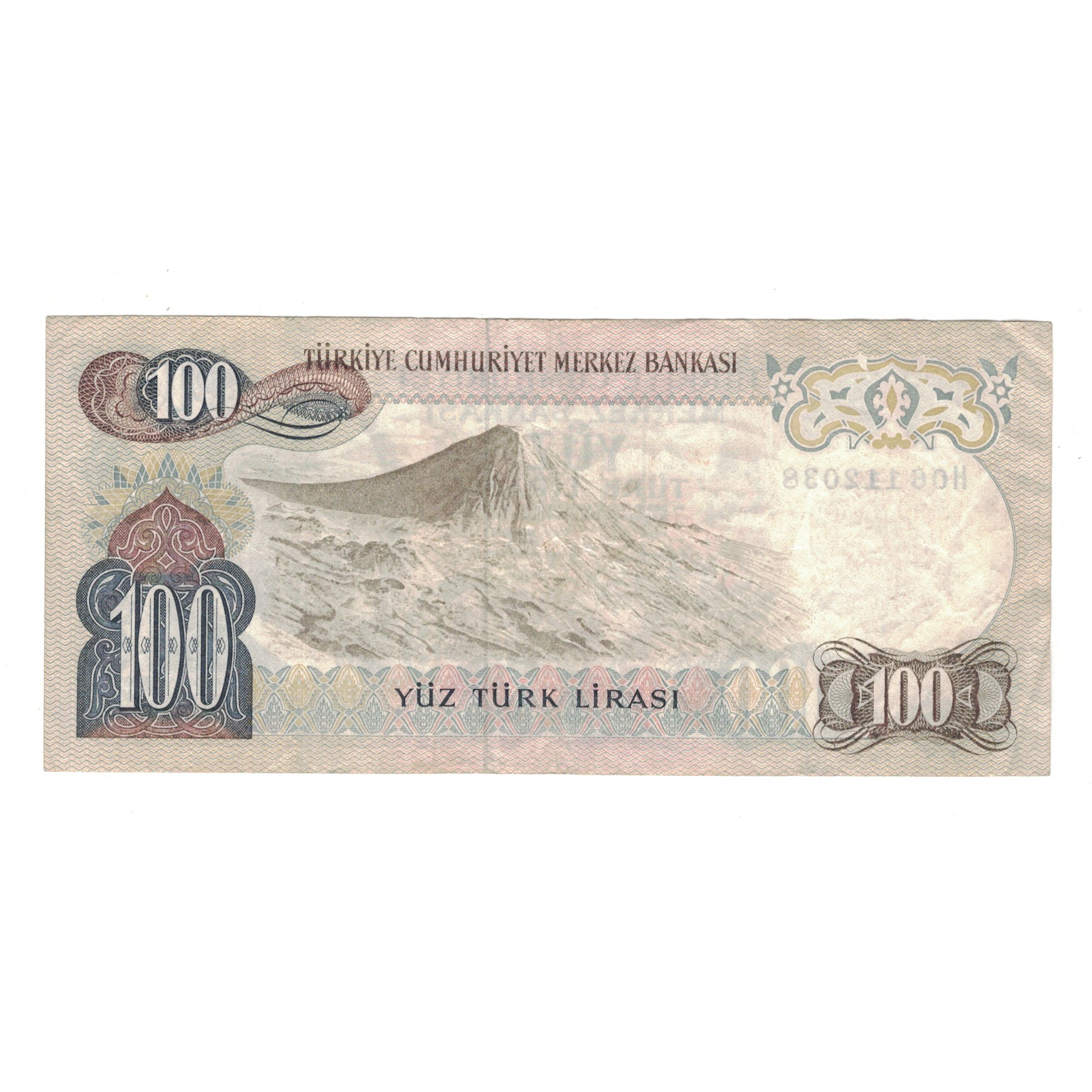 Banknote, Turkey, 100 Lira, 1972, KM:189a, EF(40-45) | World Paper Money