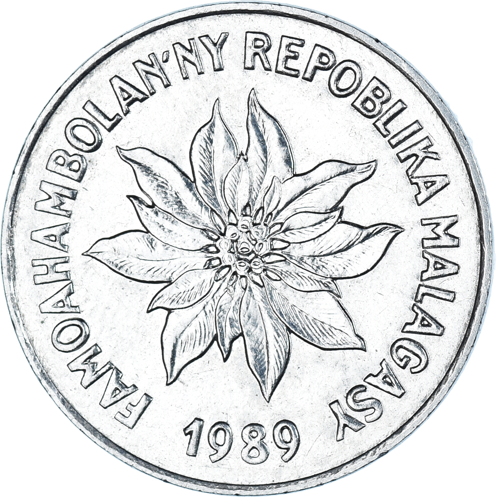 Coin Madagascar 5 Francs Ariary 1989 African Coins coin-madagascar-5-francs-ariary-1989-african-coins
