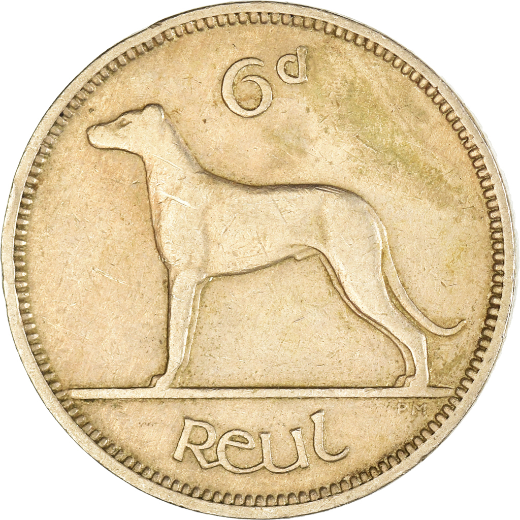 Coin, Ireland, 6 Pence, 1953 | European Coins