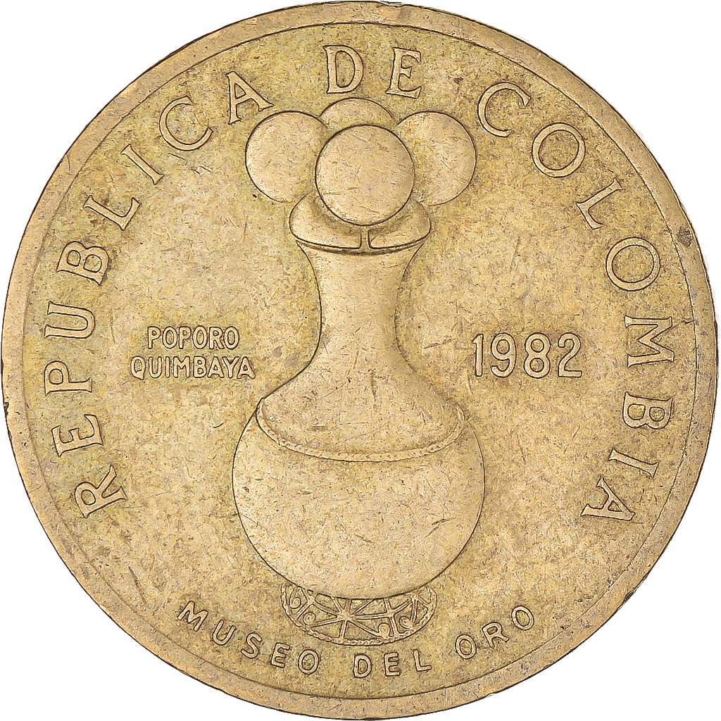Coin, Colombia, 20 Pesos, 1982 | South American Coins